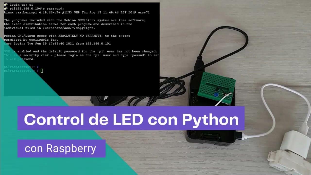 Control de LED con Python en Raspberry Pi - YouTube