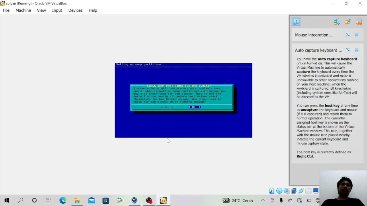 Tutorial instalasi Linux slackware - YouTube