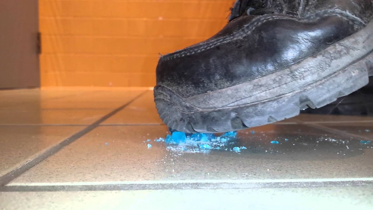 Crushing candy with my boots. - YouTube