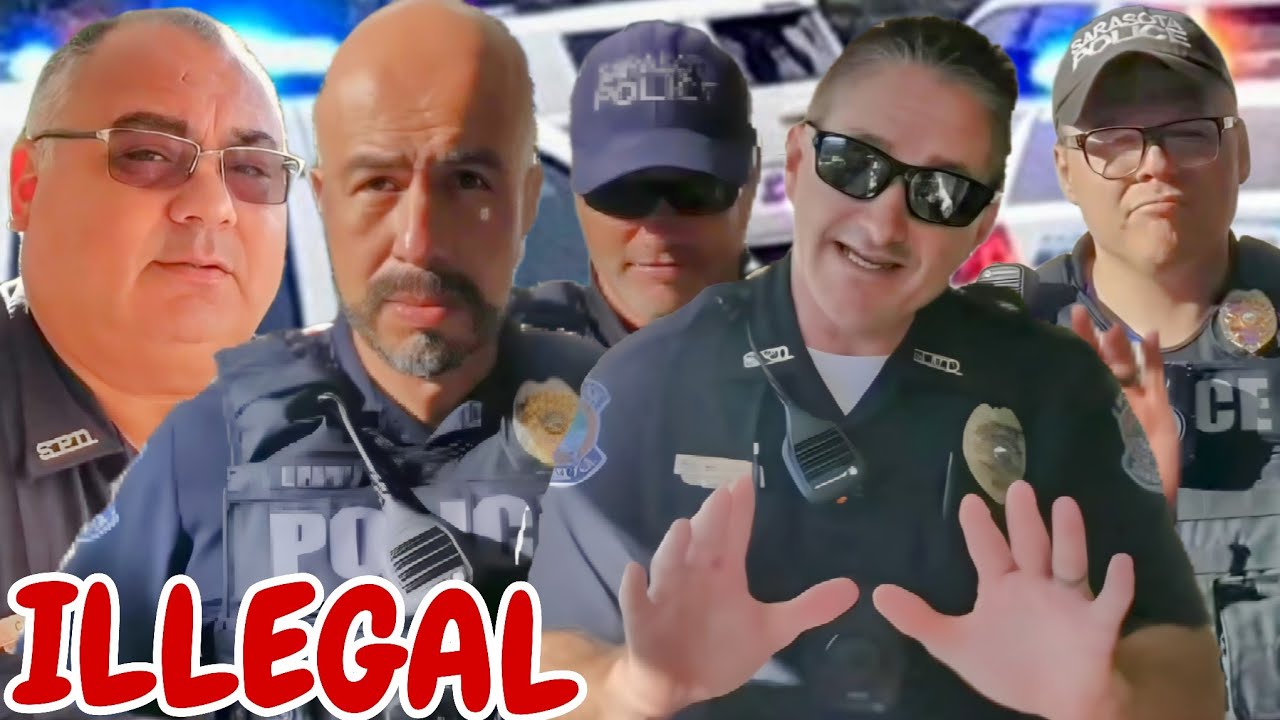 COPS GO HANDS ON OVER A SIGN! - YouTube