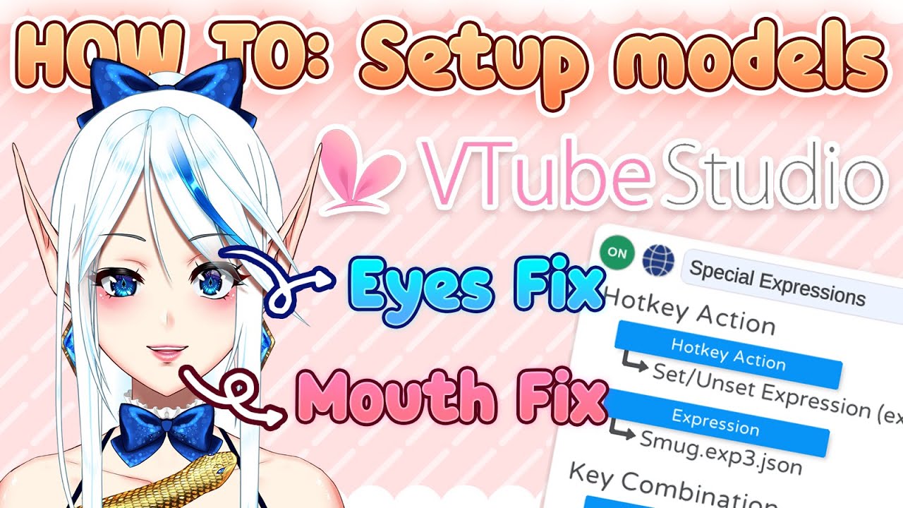 【HOW TO: Live2d】Vtube Studio tutorial - Fix weird eyes and mouth - YoshinoArt - YouTube