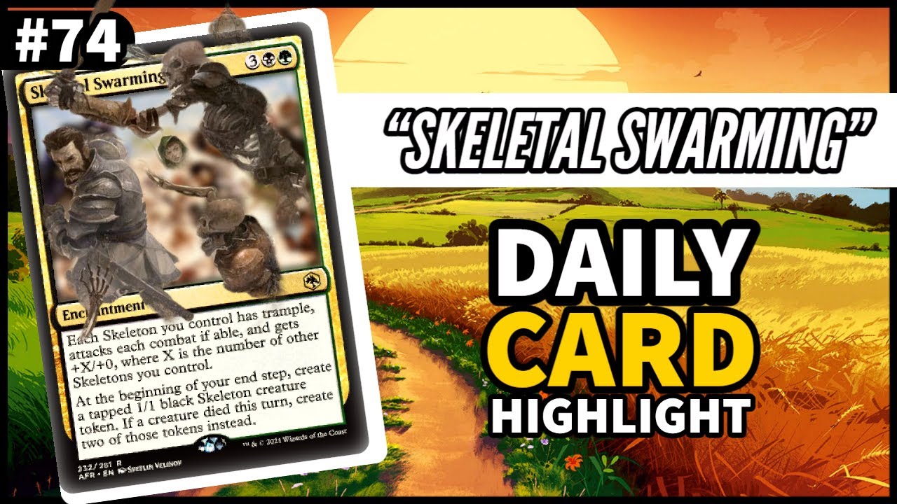 Daily Obscure Card Highlight #74 | "Skeletal Swarming" | Magic The ...