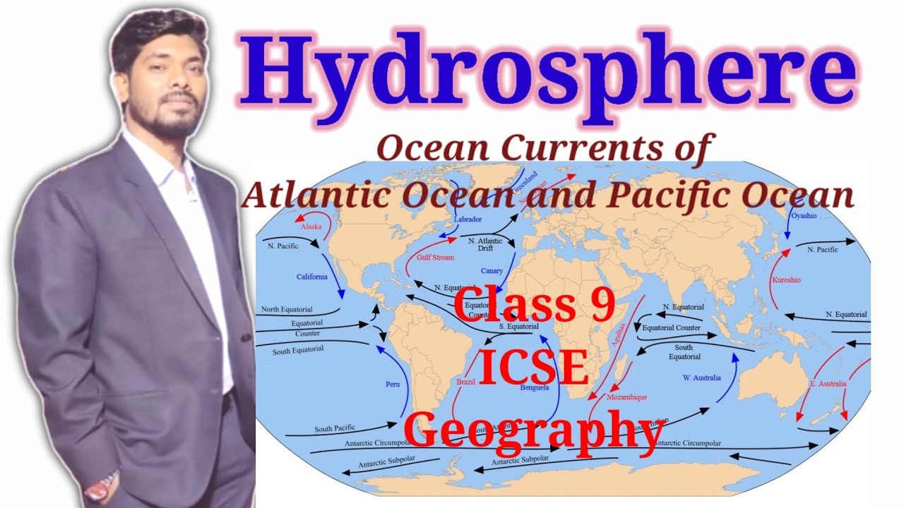 Class 9 Hydrosphere icse Geography 2020 Ocean Currents of Atlantic ...