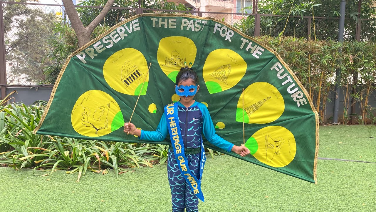 India heritage theme Fancy dress for kids | Peacock fancy dress for ...