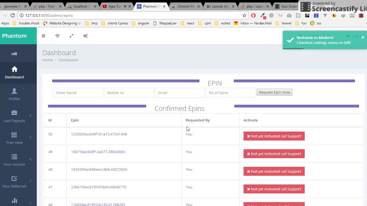 new epin request panel - YouTube