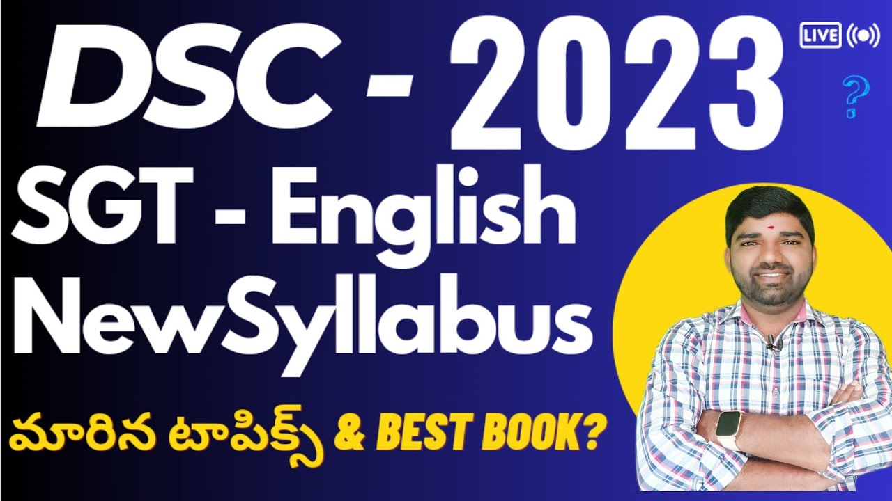 🔥DSC - SGT ENGLISH & Methodology New Syllabus 2023 #englishgrammar # ...