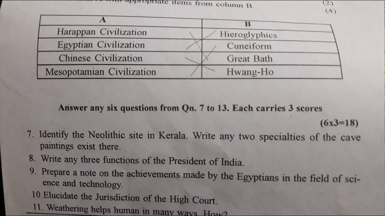 CLASS 8 SOCIAL SCIENCE FIRST TERM ONAM 2018 19 KERALA class-8-social-science-first-term-onam-2018-19-kerala