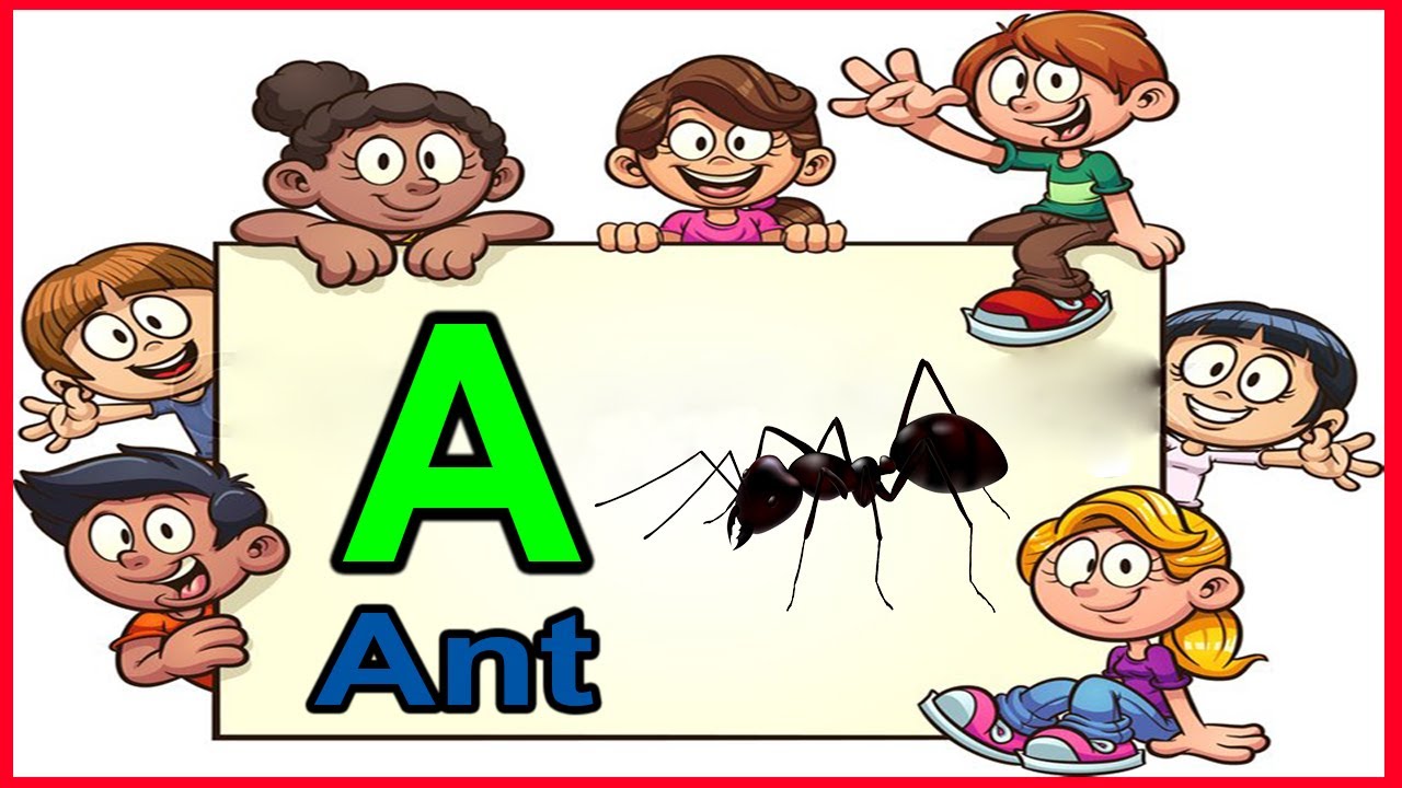 A for Ant, B for Ball | Alphabets, Alphabet Songs | English Alphabet ...