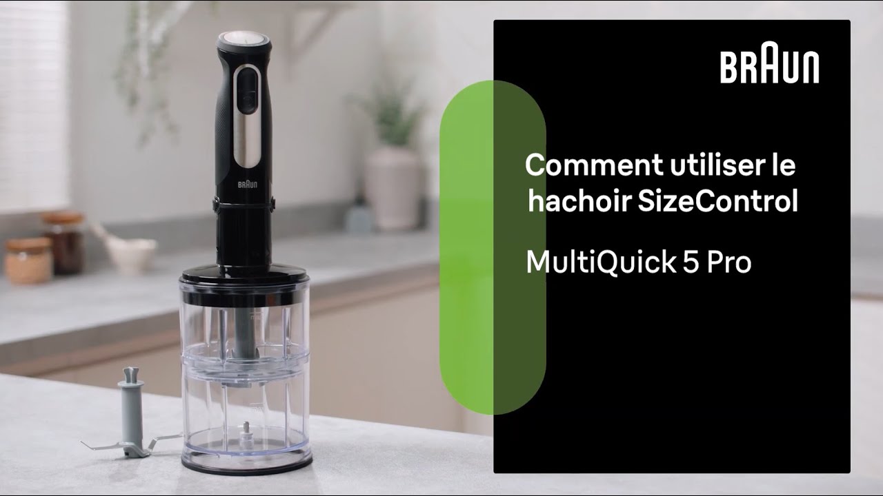 Multiquick 5 Pro de Braun : Découvrez le mini hachoir et son disque ...