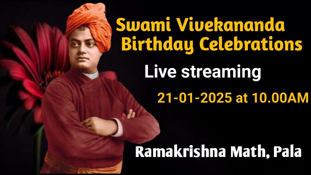 Swami Vivekanand jayanti Celebrations live , Ramakrishna Math, Pala Ashram - YouTube