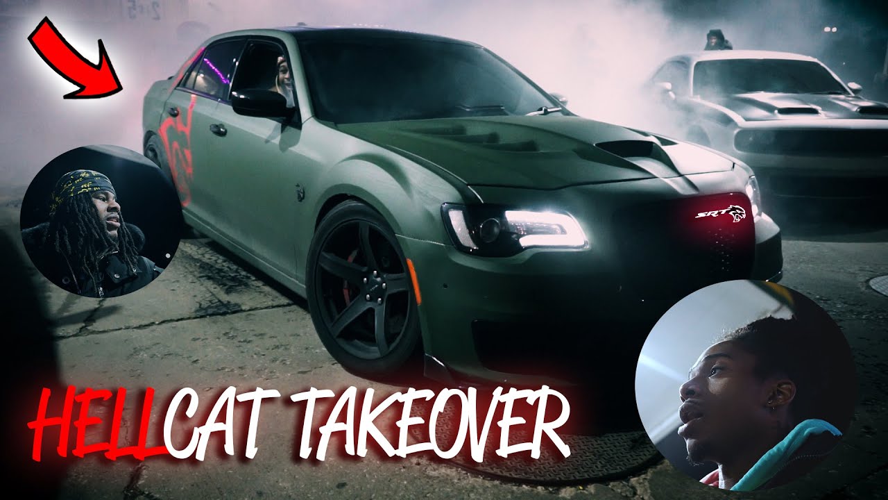 HELLCAT TAKEOVER AT GAS DEPOT!!! *COPS CALLED* - YouTube