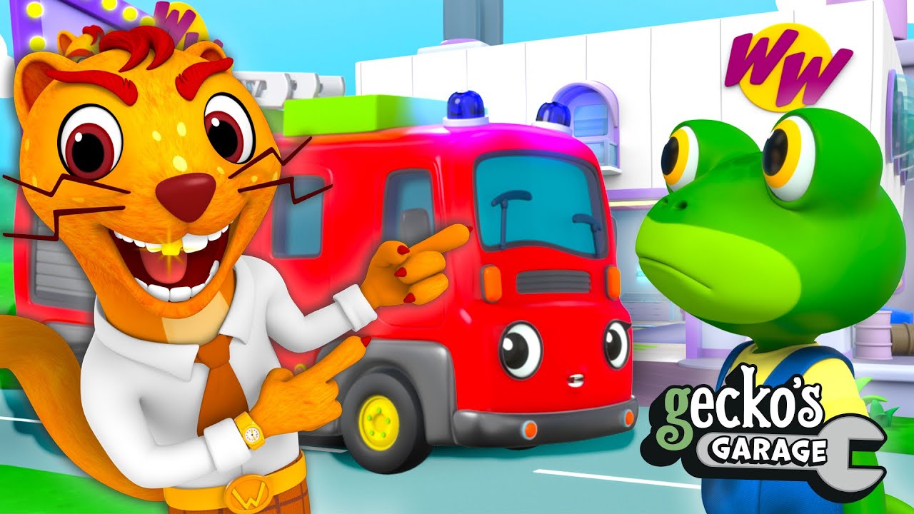 Gecko vs. Mr. Weasel - New Garage In Town! | NEW Gecko's Garage｜Funny ...