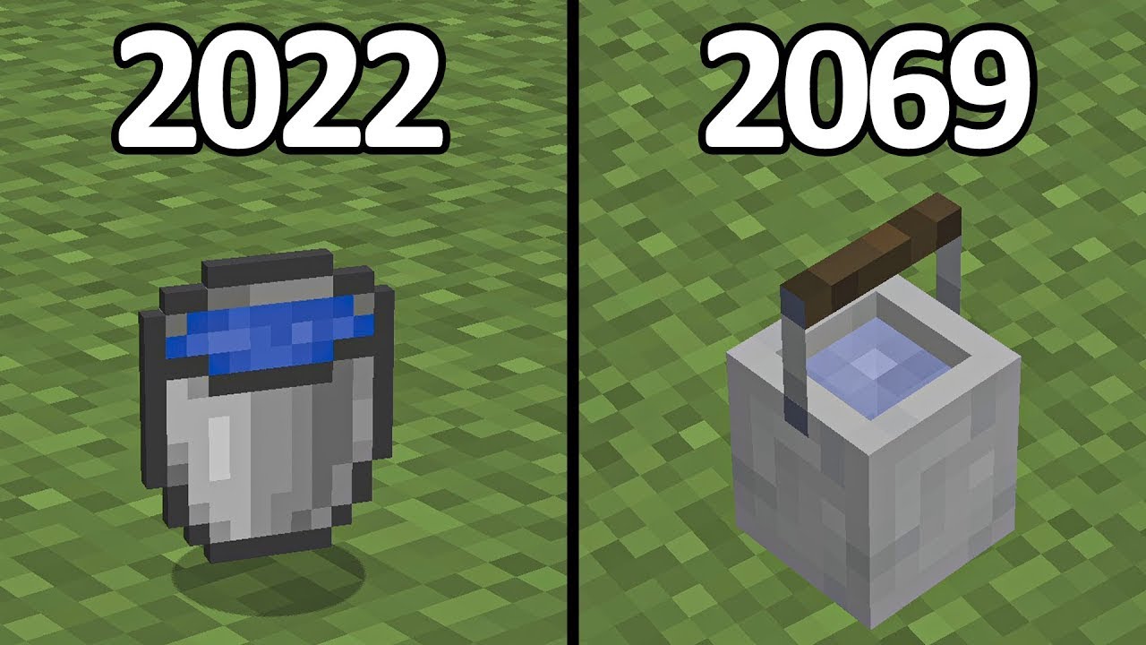 textures 2022 vs 2069 in minecraft - YouTube