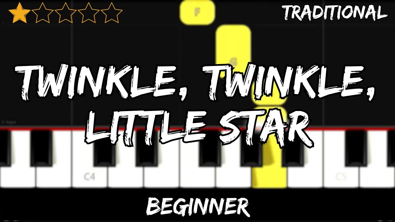 Twinkle, Twinkle, Little Star - Easy Beginner Piano Tutorial - YouTube