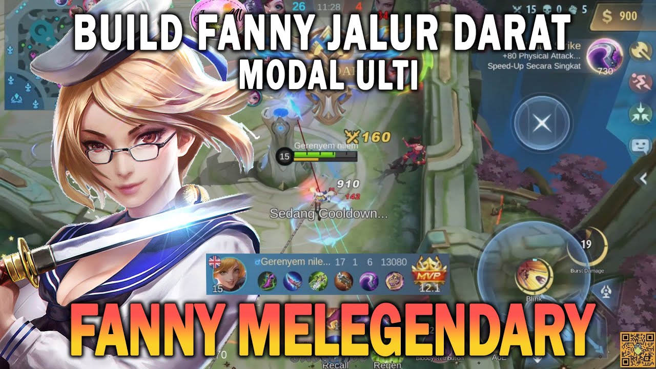 BUILD FANNY BARU!! FANNY JALUR DARAT LEGENDARY | Mobile Legends Bang ...