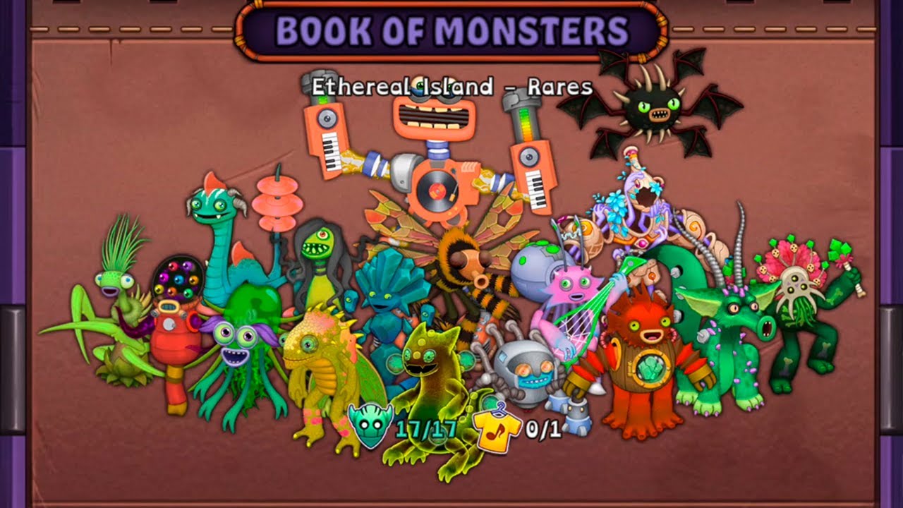 All Rare Ethereals - Book of Monsters - YouTube