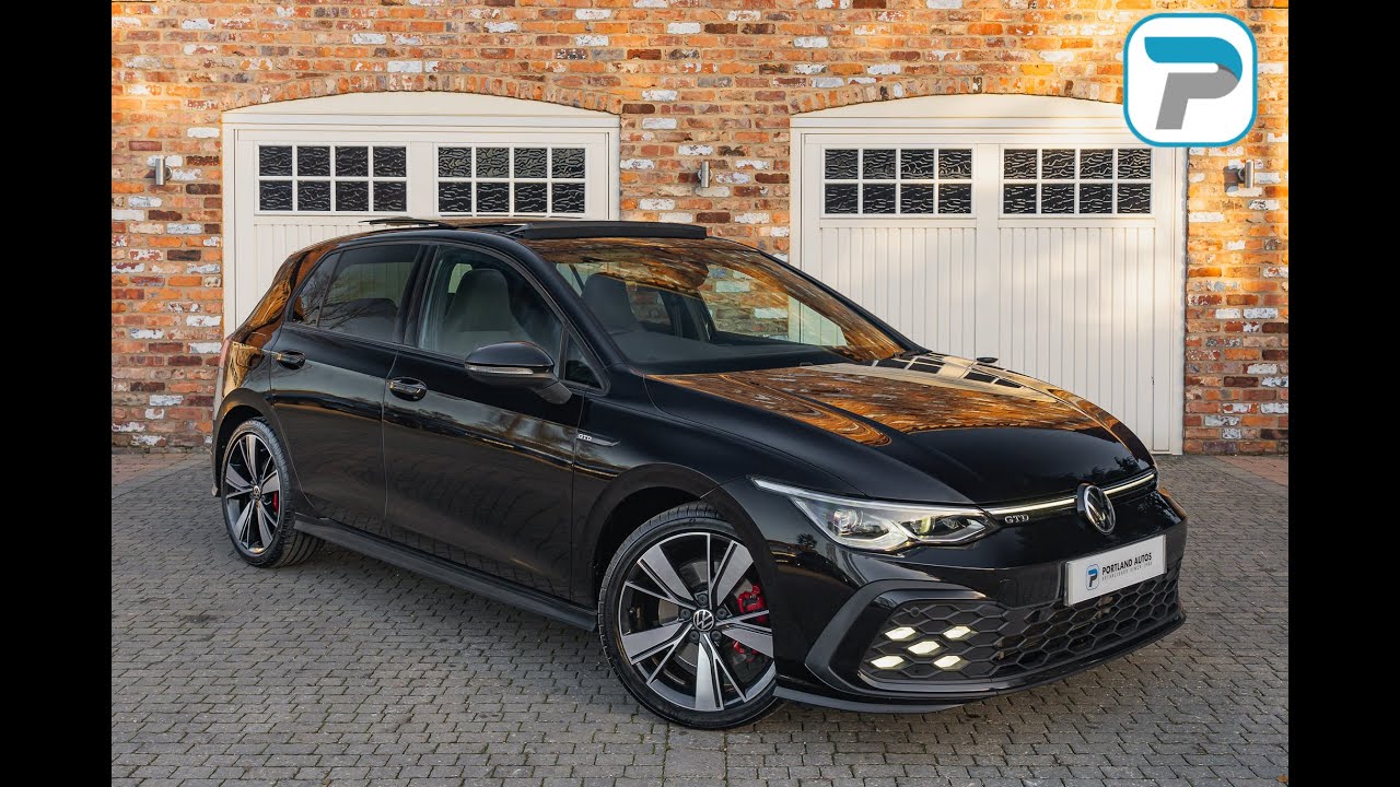 2022/22 VW GOLF GTD IN DEEP BLACK PEARL METALLIC WITH JACARA CLOTH ...