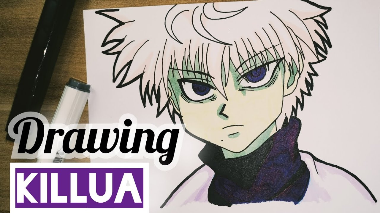 Drawing Killua Zoldyck (Hunter X Hunter) | 0327 #animedrawholic - YouTube