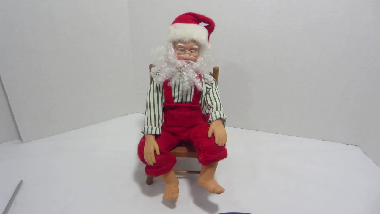 Vintage Gemmy Santa Soaking His Feet - YouTube
