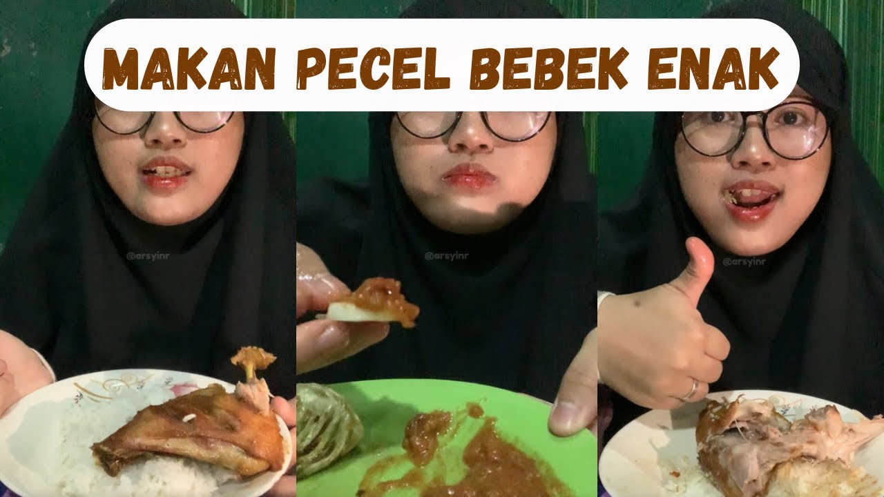 MAKAN PECEL BEBEK ENAK - YouTube