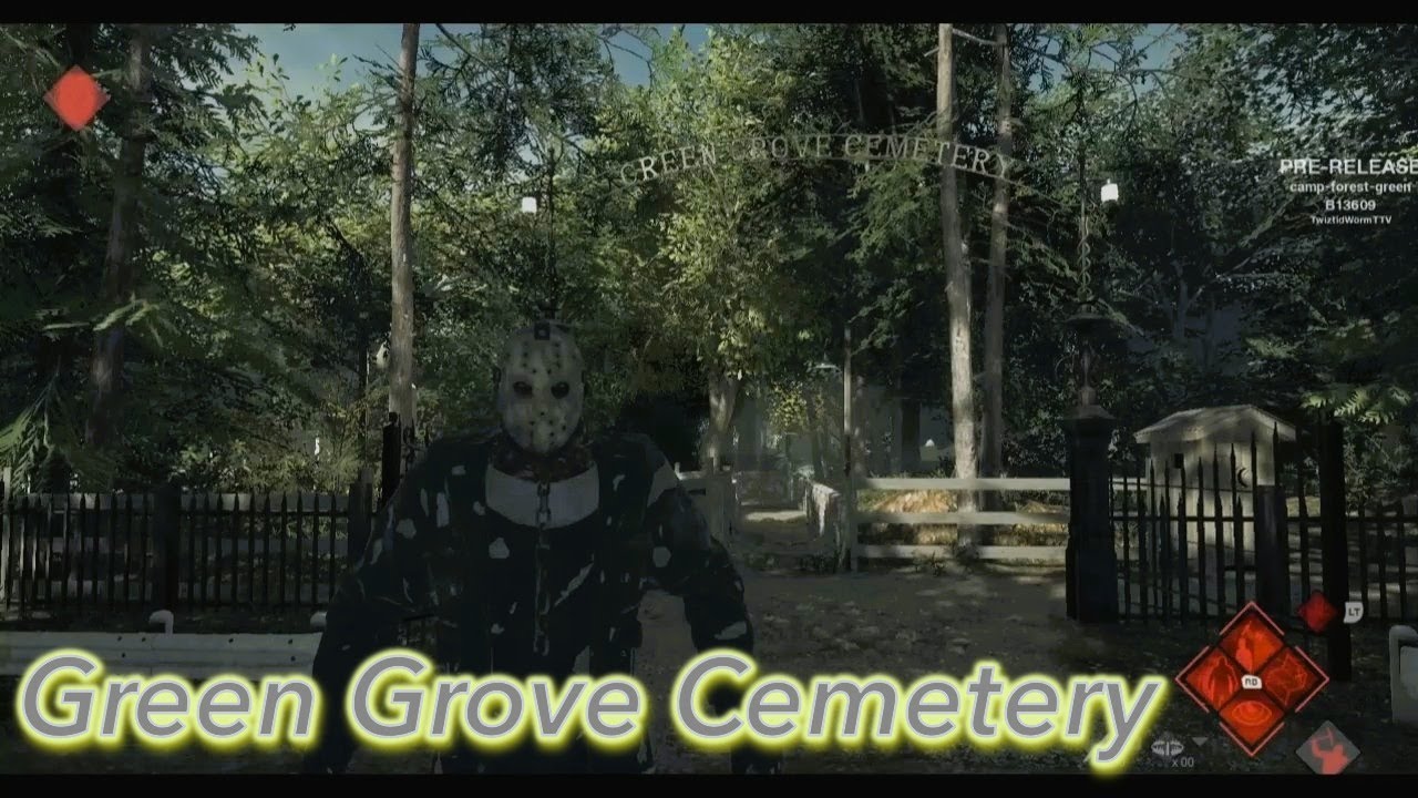 Friday The 13th: NEW Map | Green Grove Cemetery | - YouTube