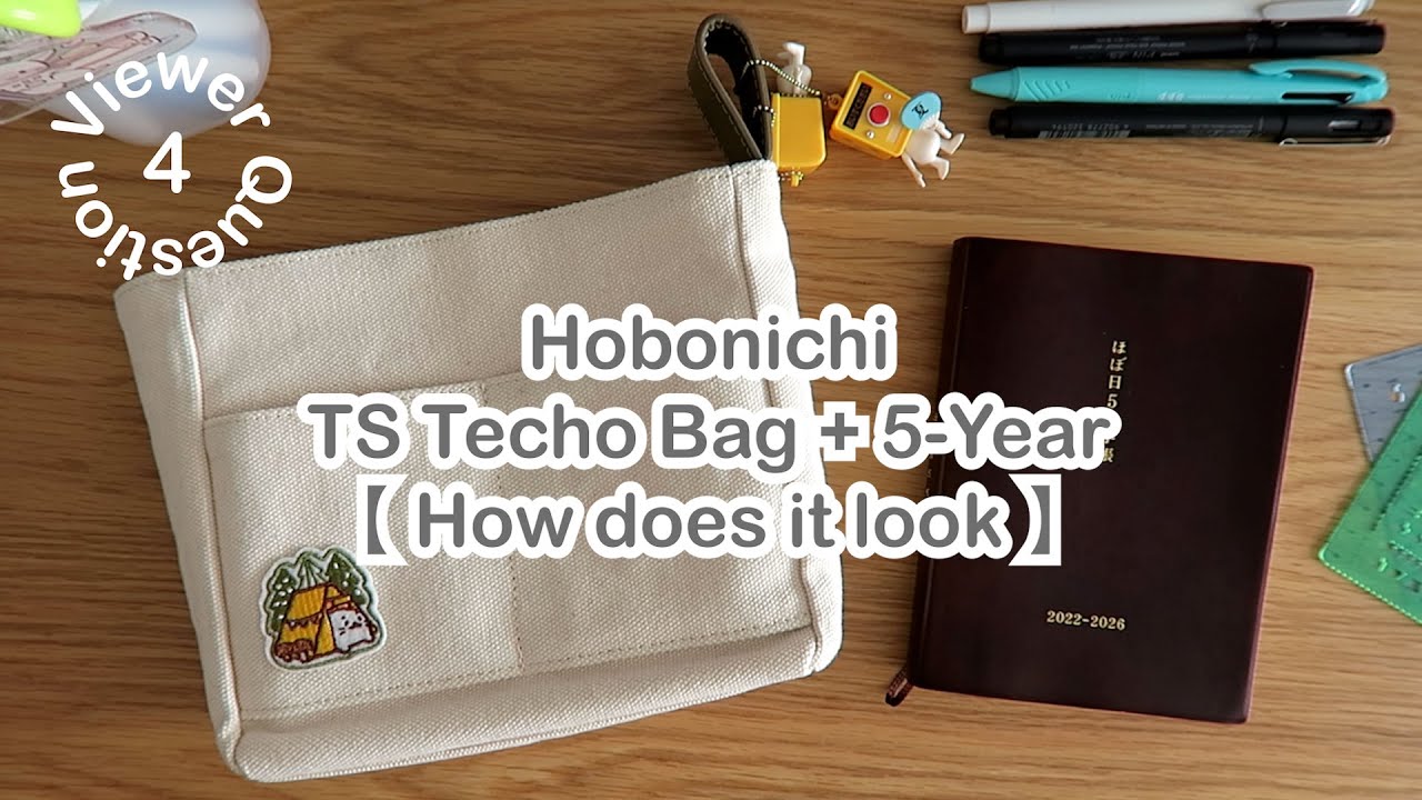 VQ4 | Hobonichi TS Techo Bag + 5-Year 【How does it look?】 - YouTube