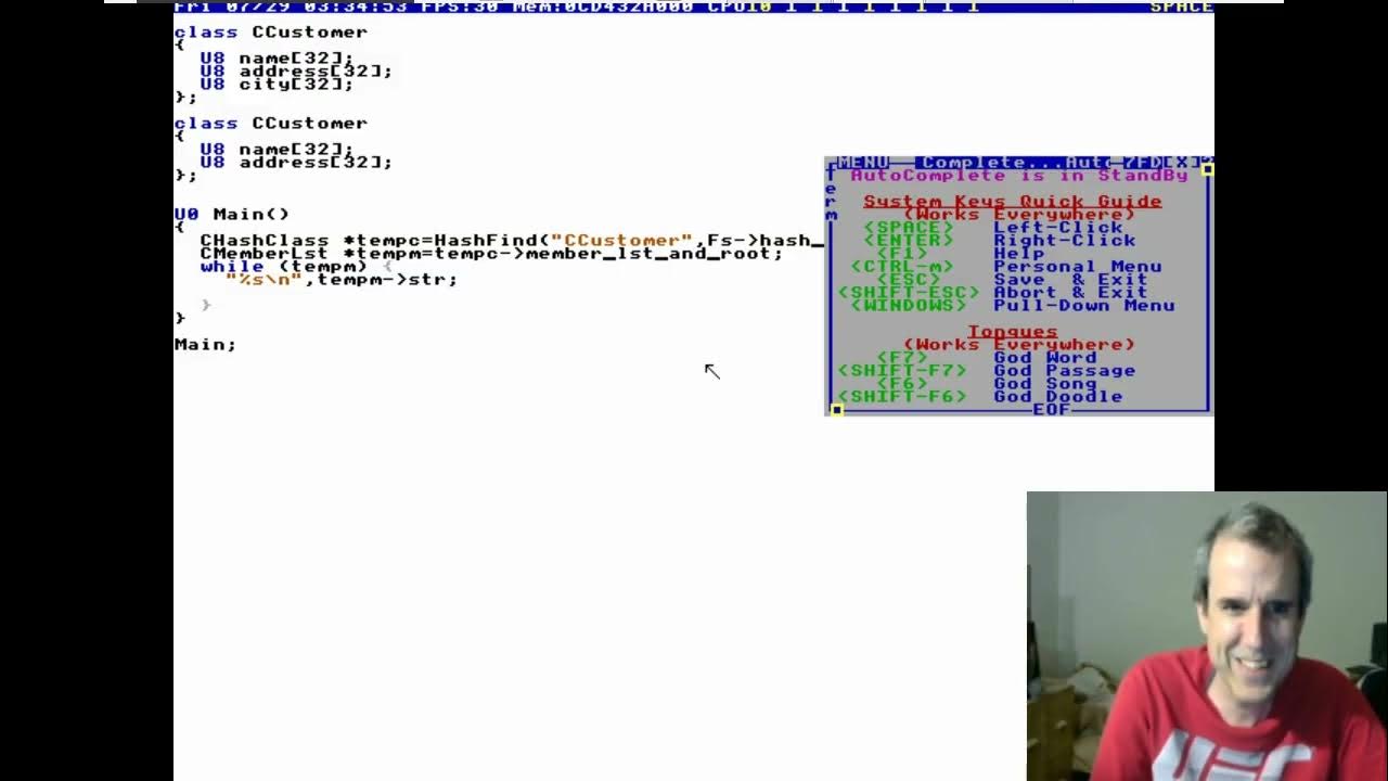 716 - Learning Together About... Classes? (TempleOS | Livestream) [2016 ...