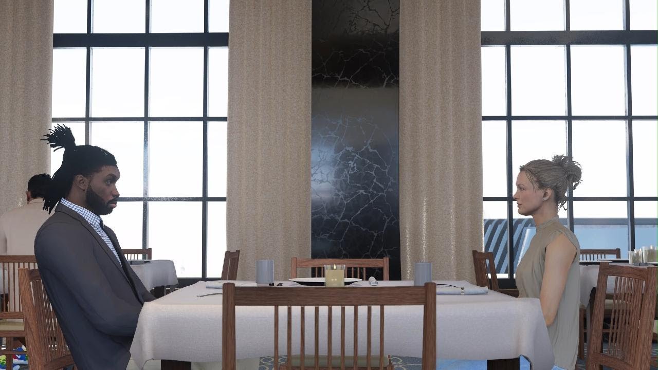 NBA 2K23 Mycareer enjoying my dinner date with my girlfriend turn into ...