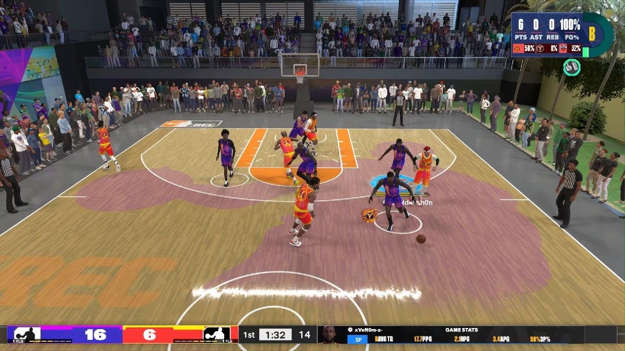 30 POINT NBA2K REC GAME ON MY LEBRON JAMES BUILD - YouTube