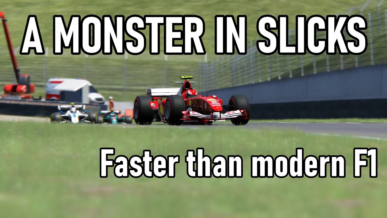 A monster in slicks takes on modern F1 || Assetto Corsa - YouTube