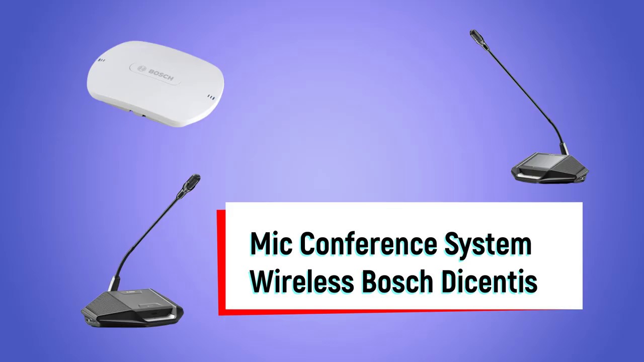 Mic Conference System Wireless Bosch Dicentis - YouTube