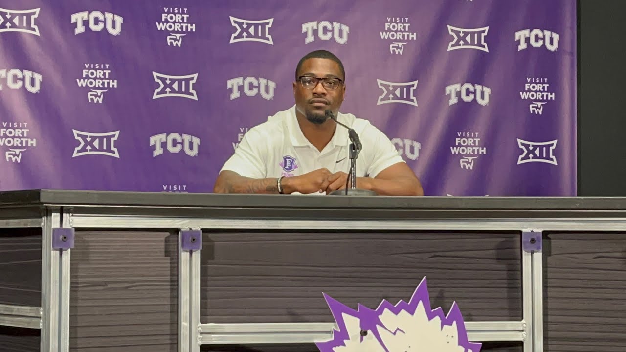 TCU RB Trey Sanders previews fall camp - YouTube