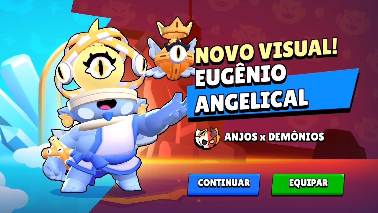 Novo visual do Eugênio Angelical no Brawl stars!!! 🤯😱 #brawlstars # ...