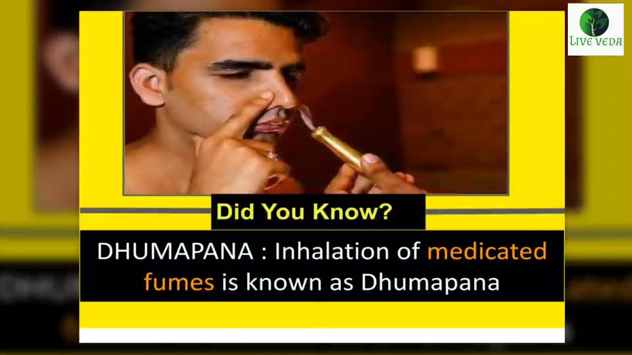 Dhumapana facts - Ayurveda l Live veda - YouTube