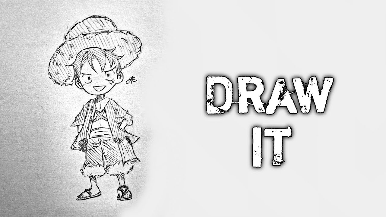 How to Draw Luffy | Step By Step | Easy Tutorial - YouTube