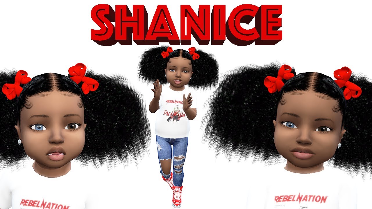 Sims 4 Create-A-Sim: Shanice + Lookbook - YouTube