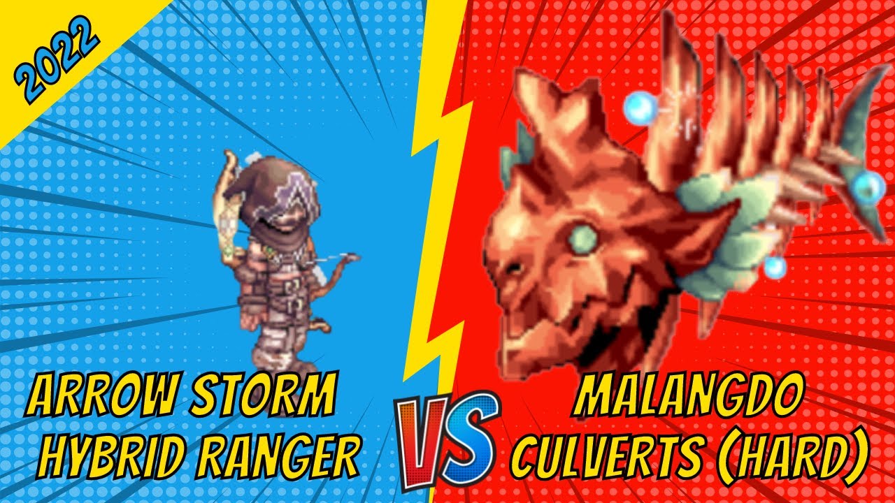 iRO Chaos - Arrow Storm Hybrid Ranger VS Malangdo Culverts (Hard Mode against Mutant Coelacanth ...