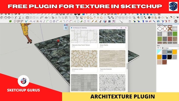 Sketchup Tutorial Texture Youtube
