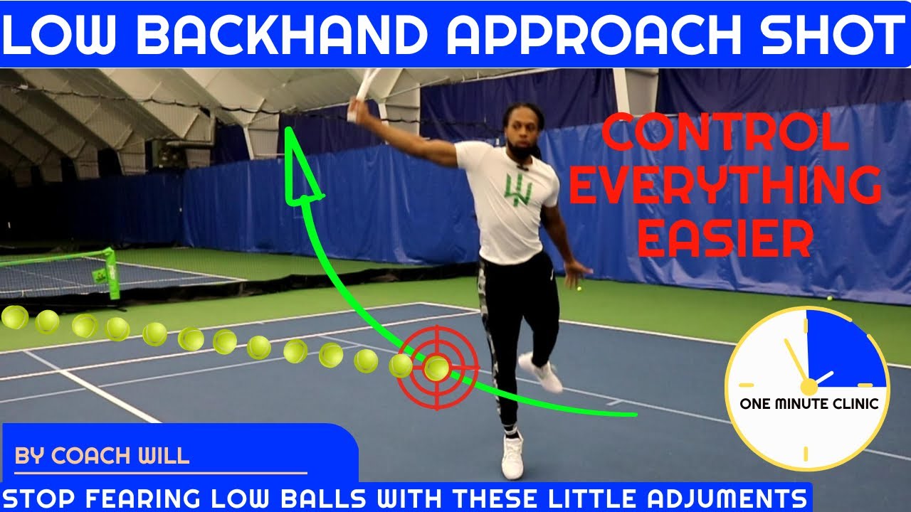The Secret To Low BACKHAND Approach Shots | One Minute Clinic - YouTube