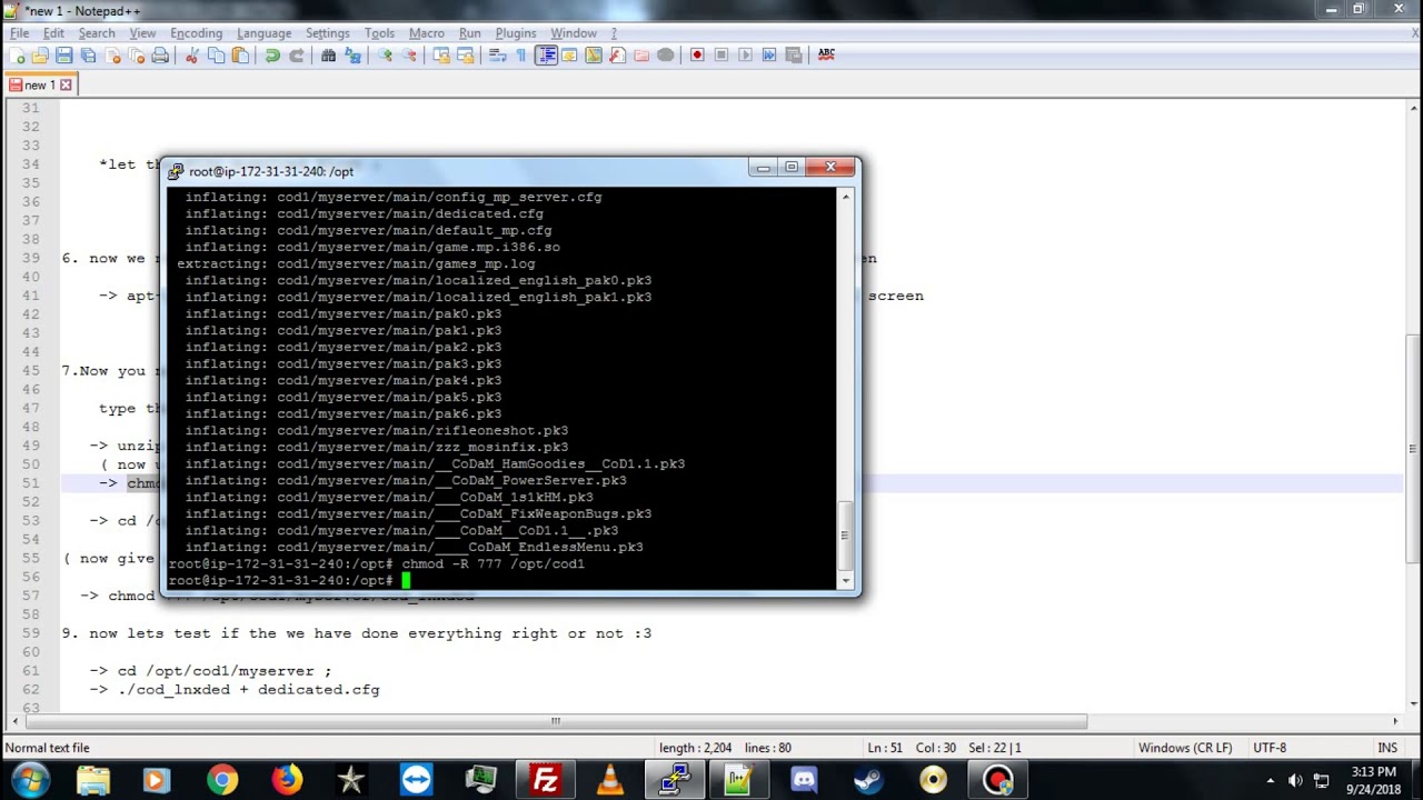 How to create a cod 1.1 server on linux - YouTube