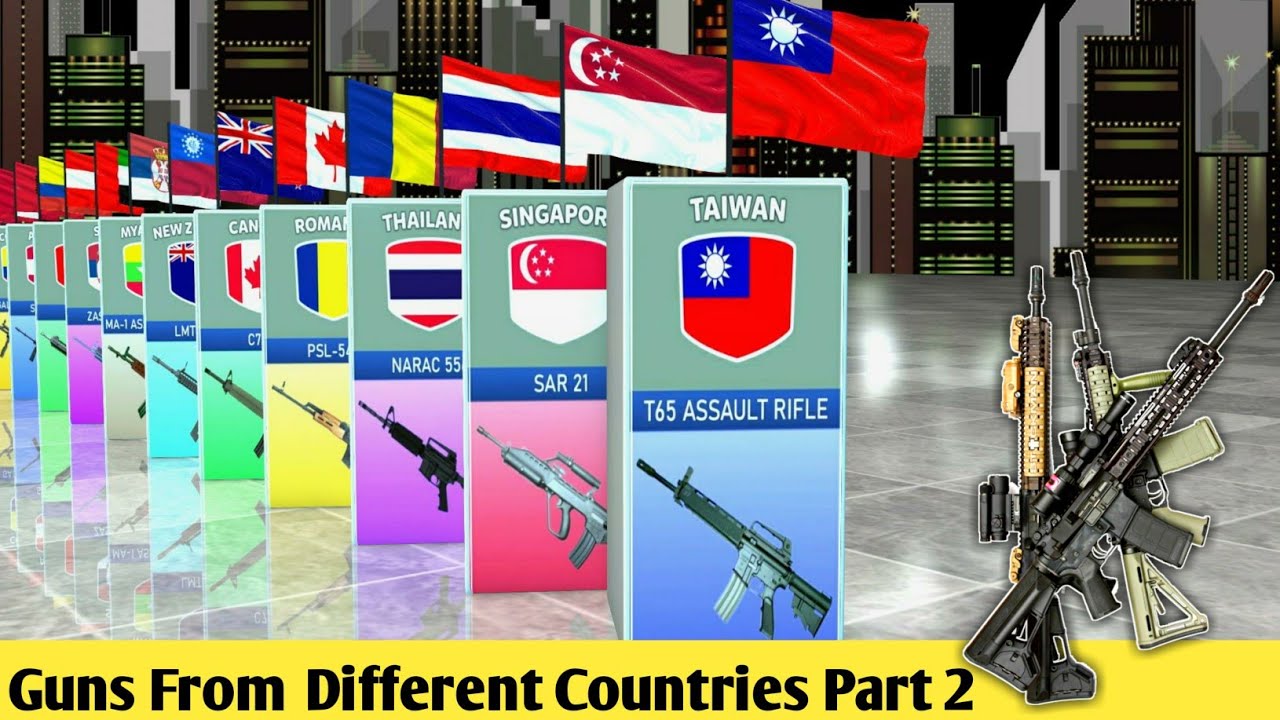 Guns From Different Countries | Weapons From Different Countries Part2 ...