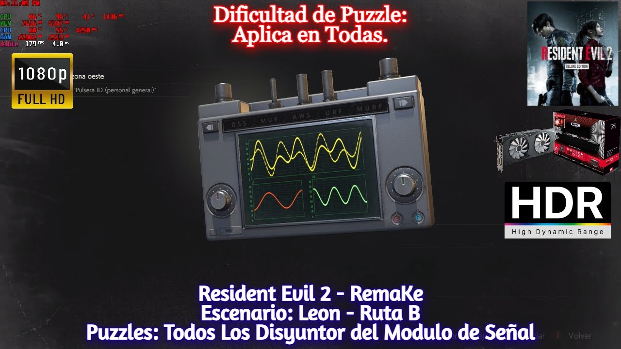 Resident Evil 2 - Remake (Puzzles - Todos Los Disyuntor del Modulo de ...
