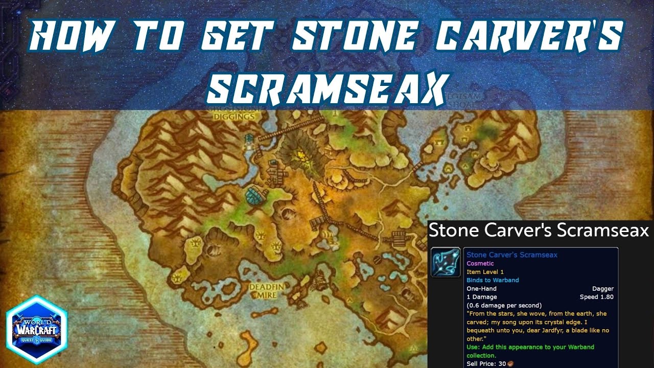How To Get Stone Carver's Scramseax in Siren Isle | Cosmetic | Transmog ...