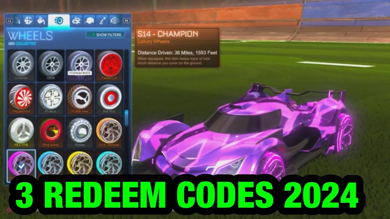 3 REDEEM CODES IN ROCKET LEAGUE NOVEMBER 2024 | ROCKET LEAGUE CODES ...