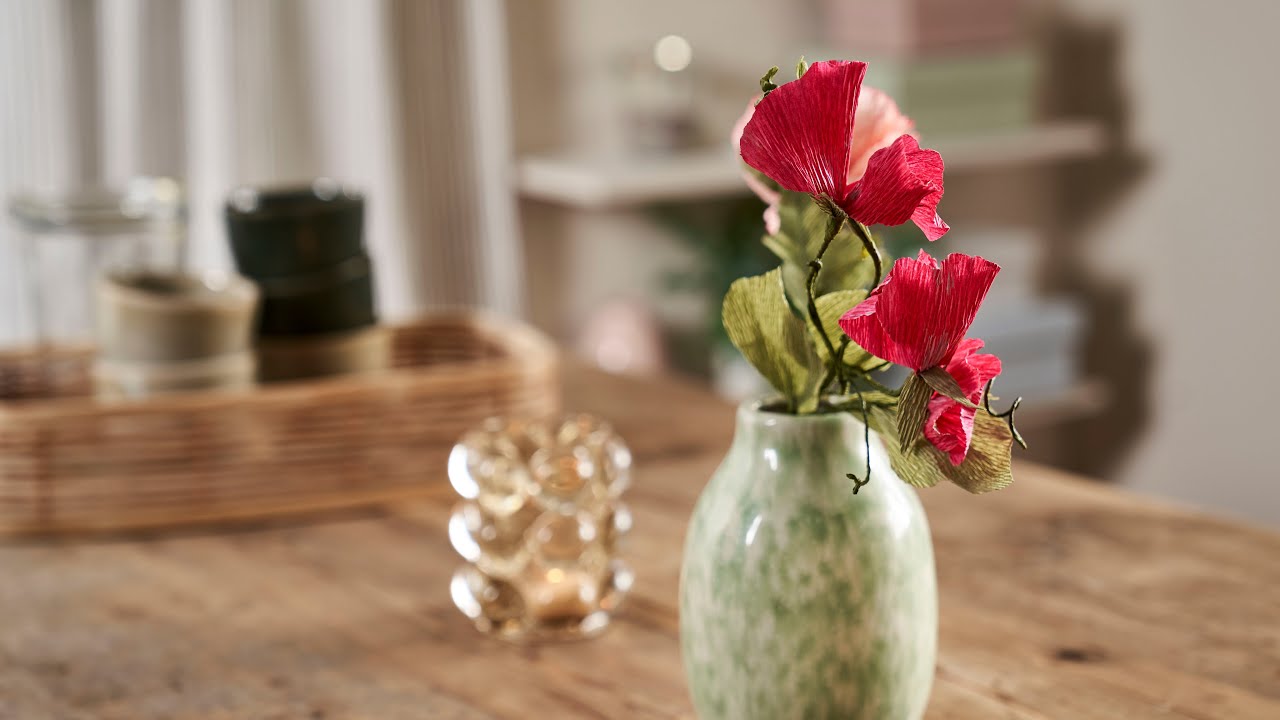 Paper sweet pea - DIY by Søstrene Grene - YouTube