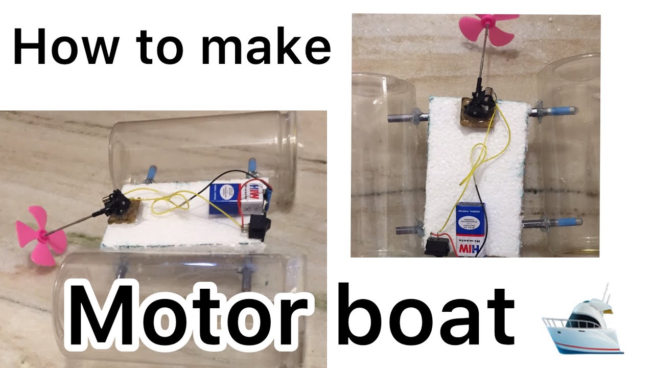 How to make motor boat from/dc motor/very easy - YouTube