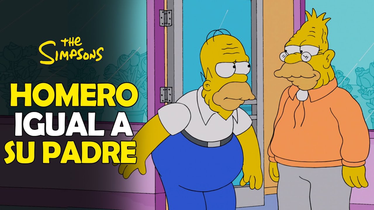 Los Simpsons | HOMERO ENVEJECE y se CONVIERTE en su PADRE | Resumen Los ...