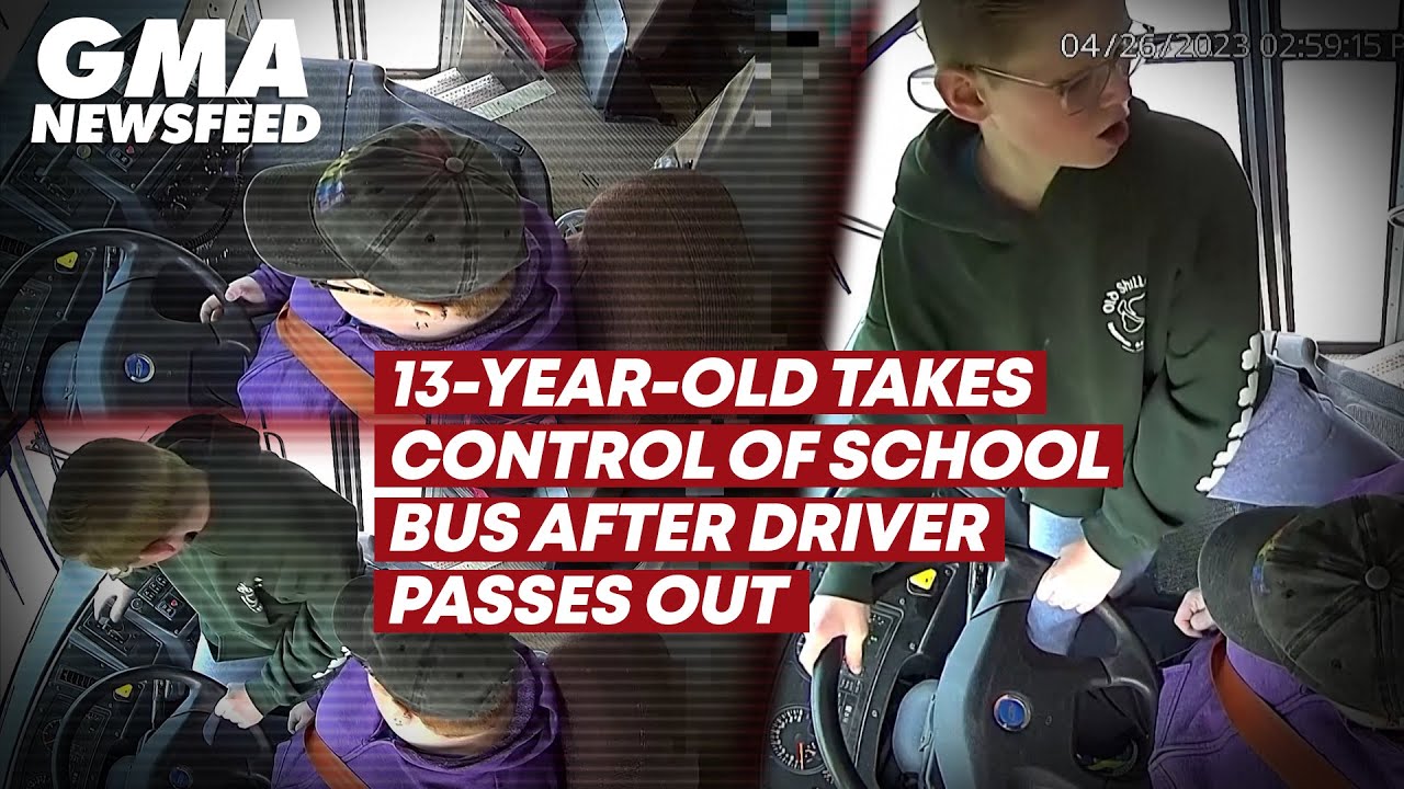 13-year-old takes control of school bus after driver passes out | GMA ...