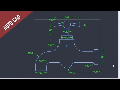 WATER TAP TUTORIAL _AUTOCAD 2D MODELING - YouTube