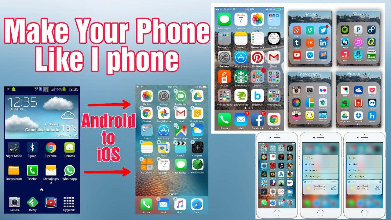 Make Your Android phone like iPhone | BS - YouTube